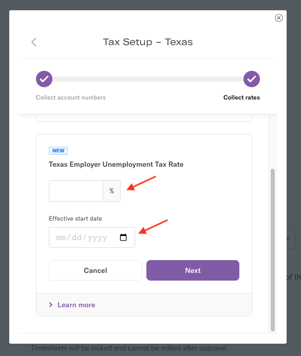 Updating Tax Information