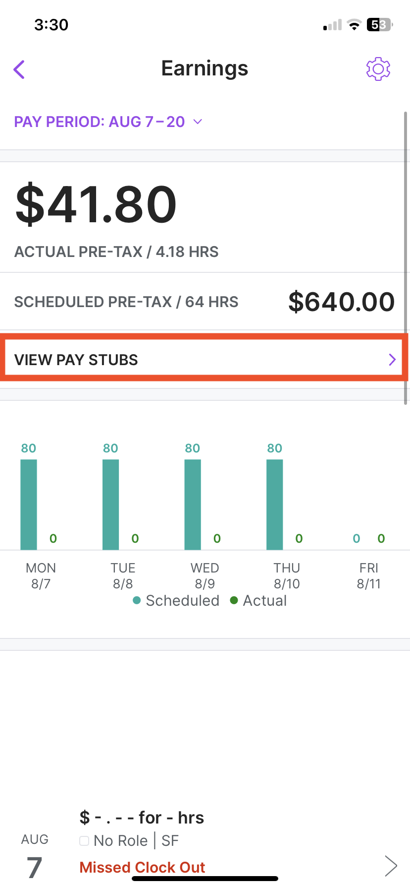 View pay stubs with Homebase Payroll
