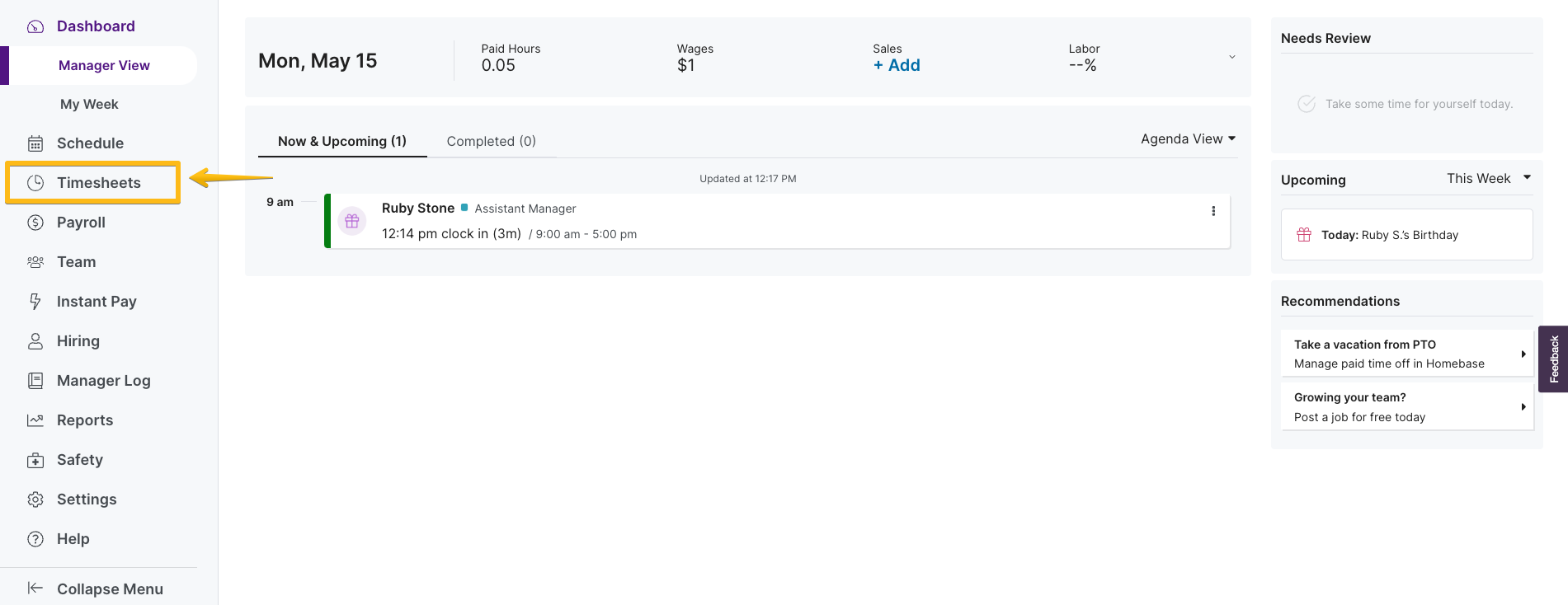 Mobile Time Clock Set Up