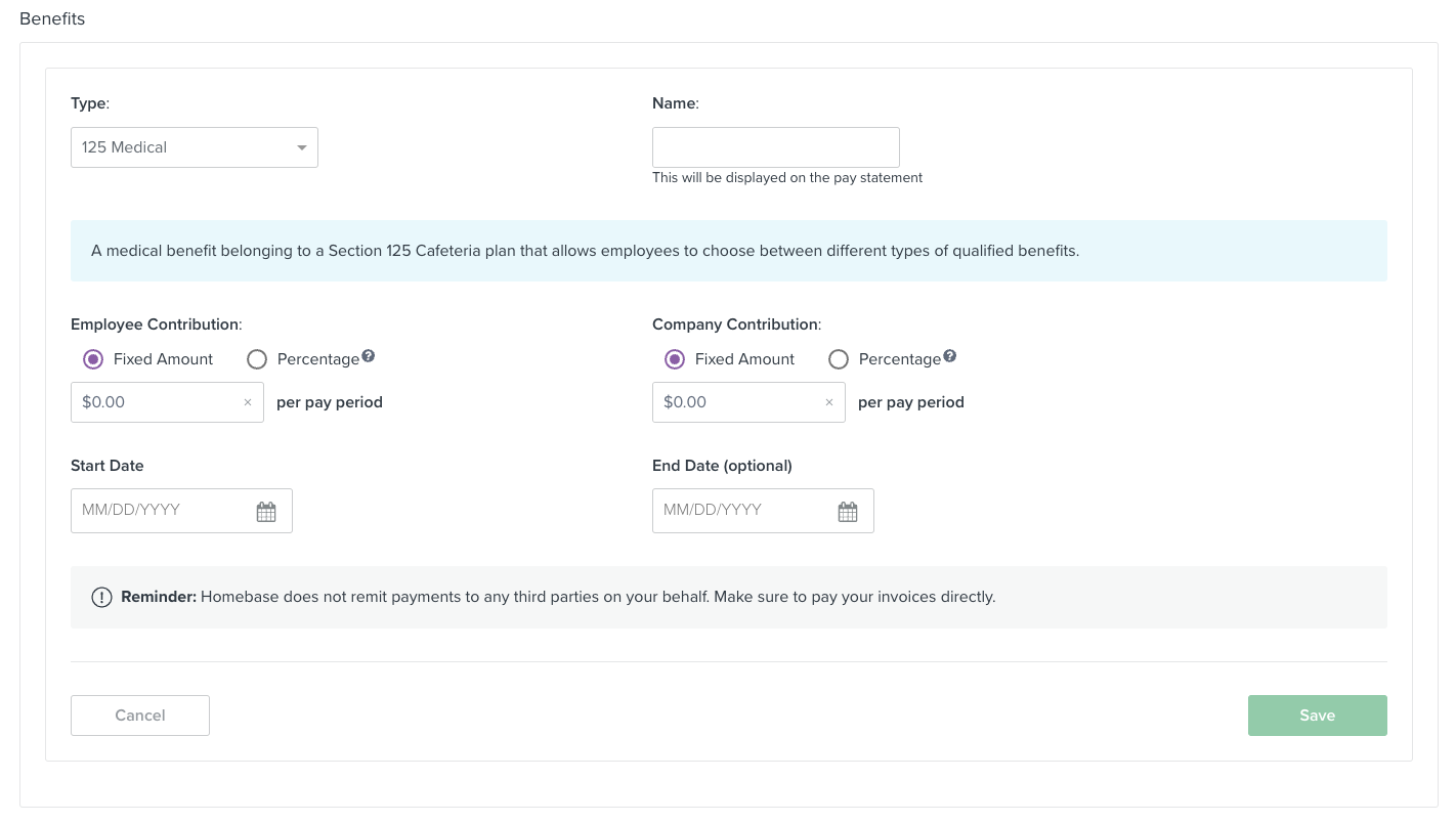 Add or remove a benefits deduction