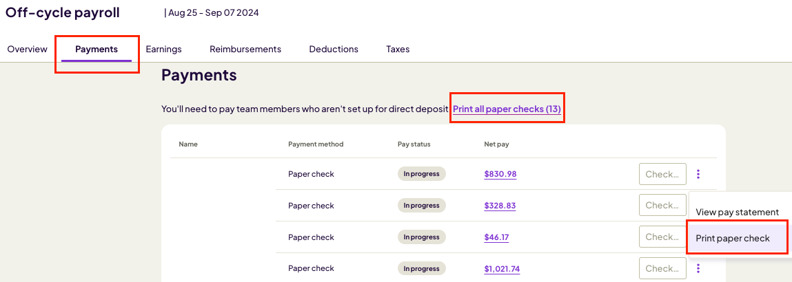 Printing Paper Paychecks