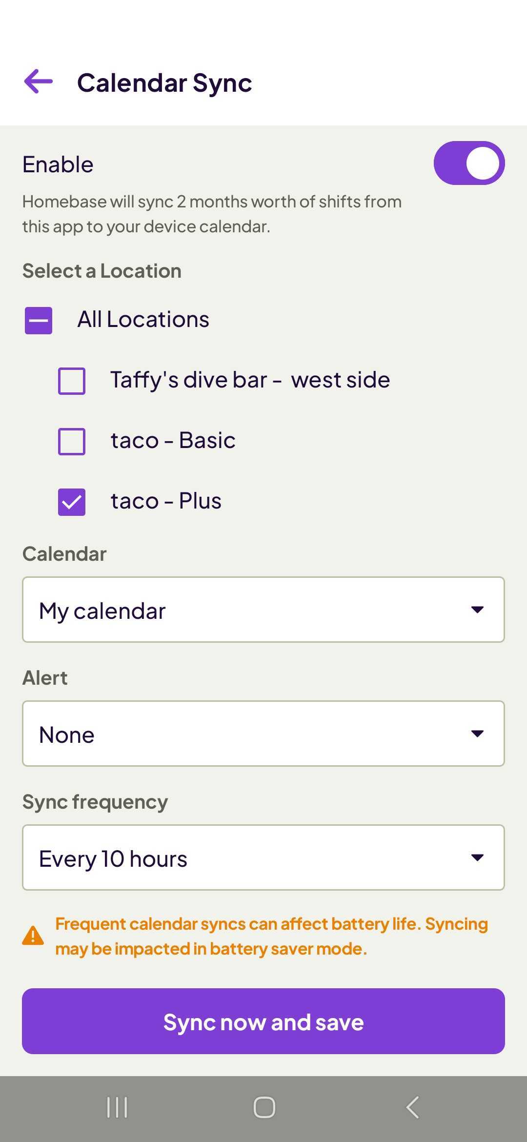 Syncing Your Schedule to Your Calendar
