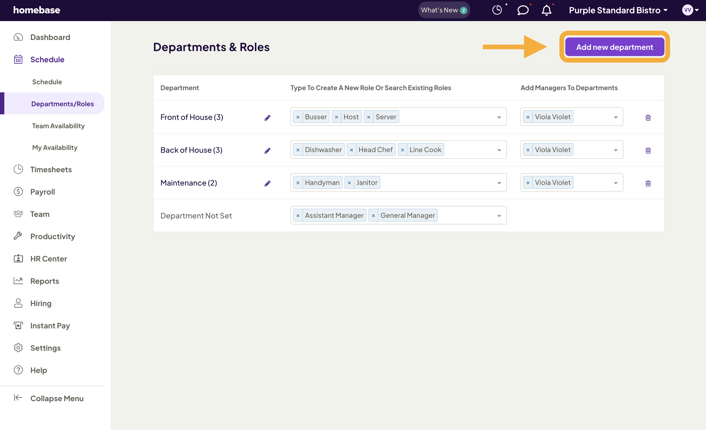 How to Set Up Department & Roles