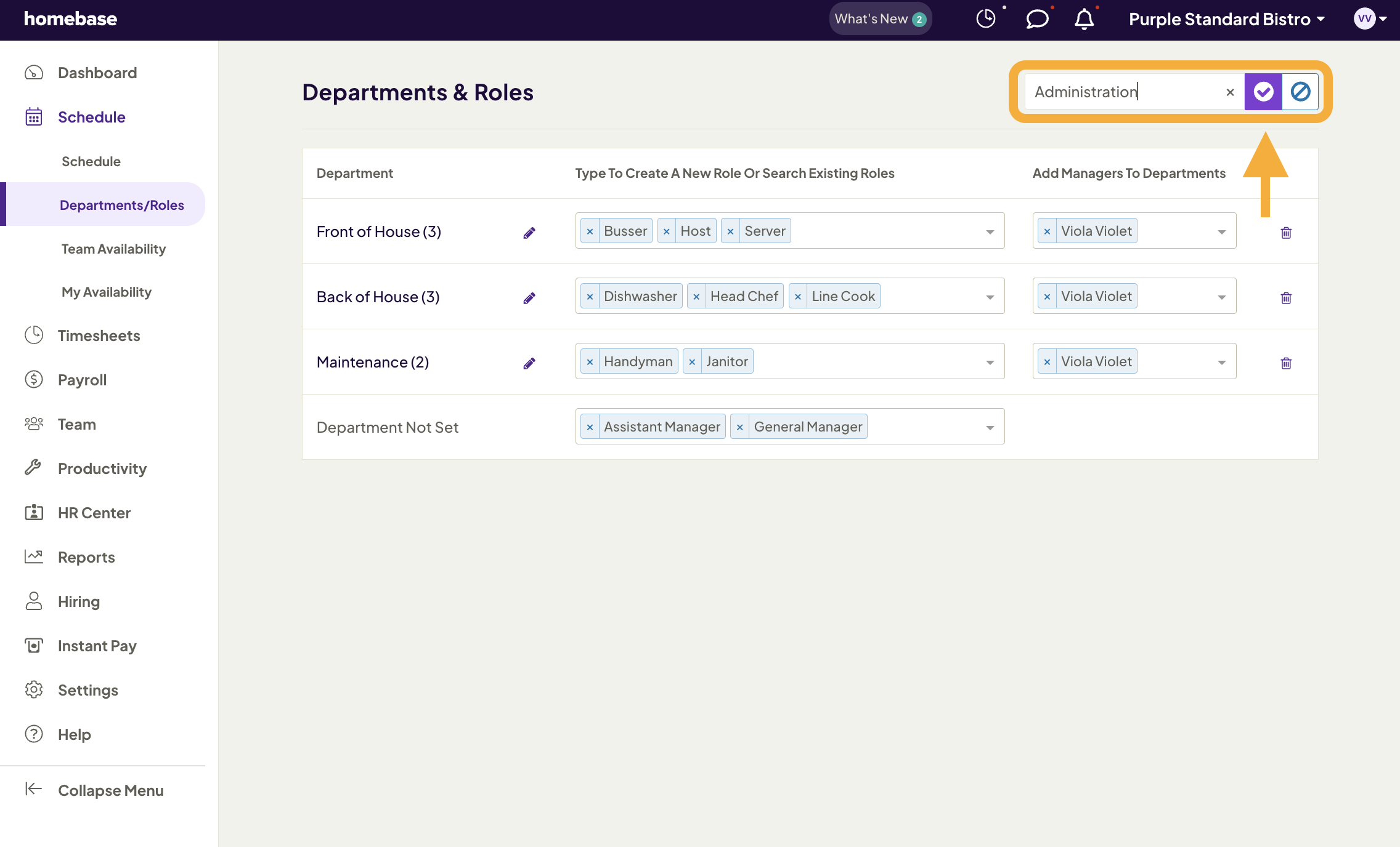 How to Set Up Department & Roles