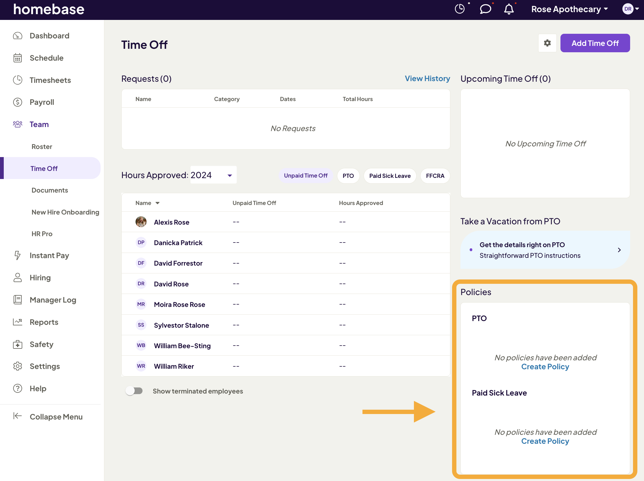Paid Time Off (PTO) & Paid Sick Leave