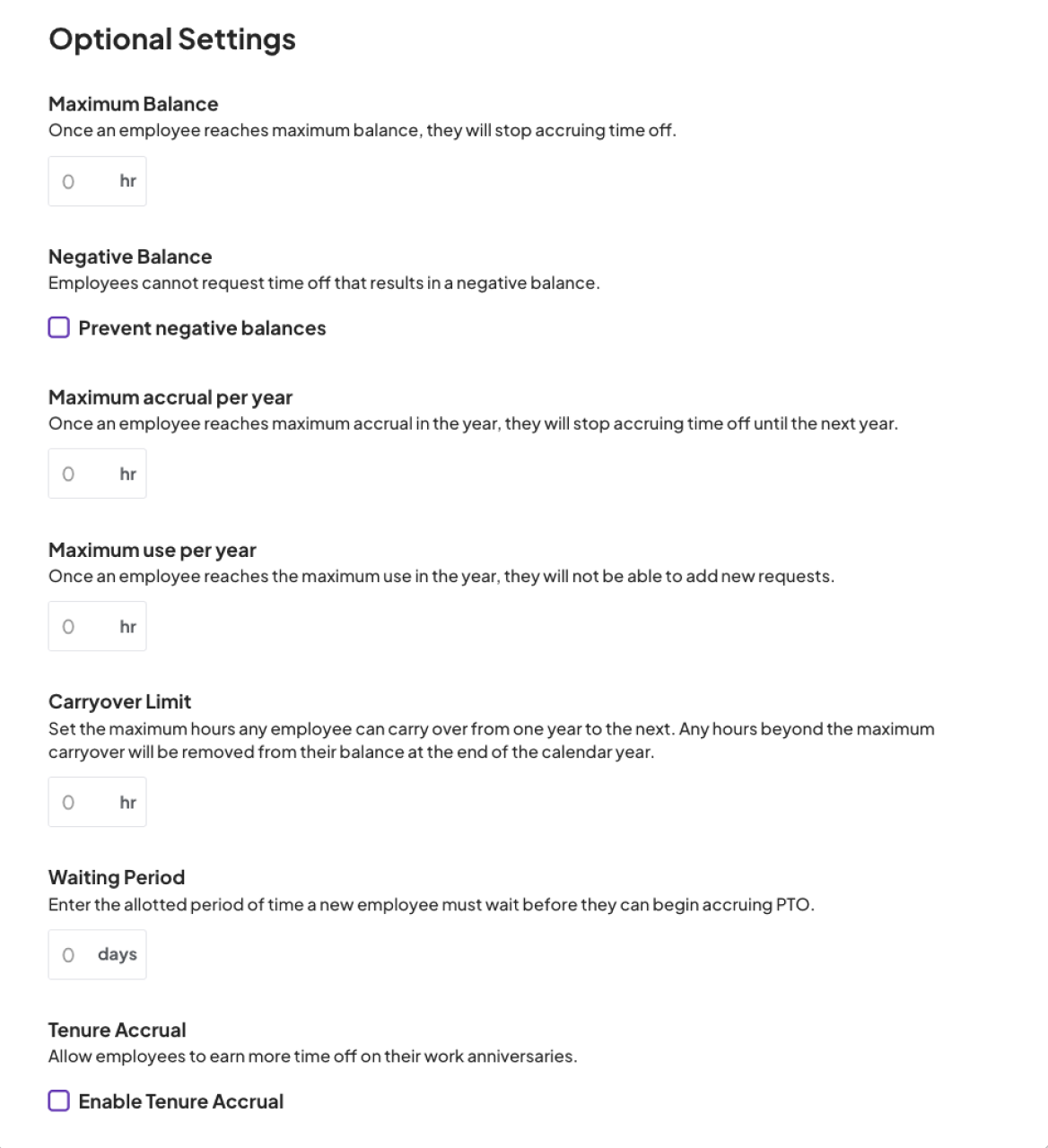 Paid Time Off (PTO) & Paid Sick Leave