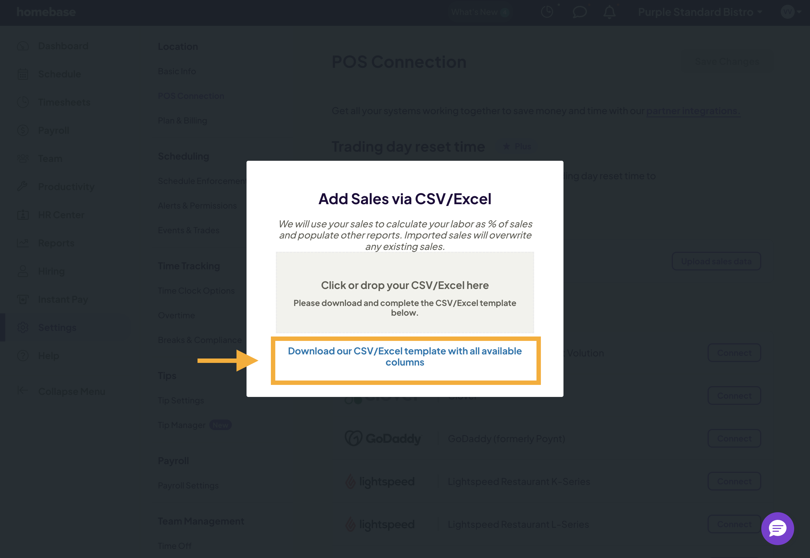 Manually Entering Sales into Homebase