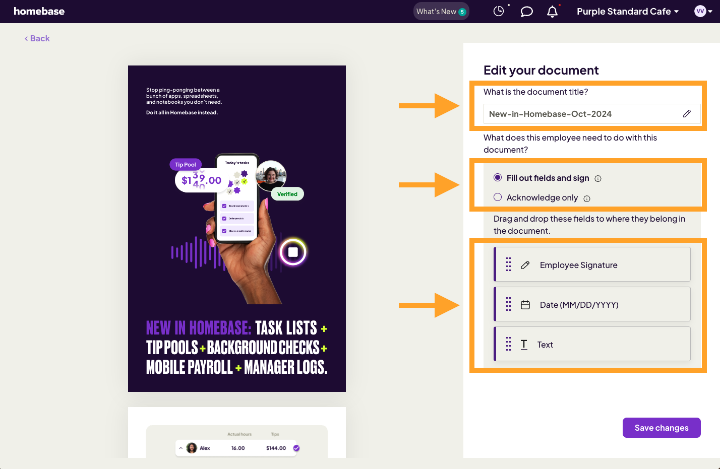 New Hire Onboarding & Document Storage