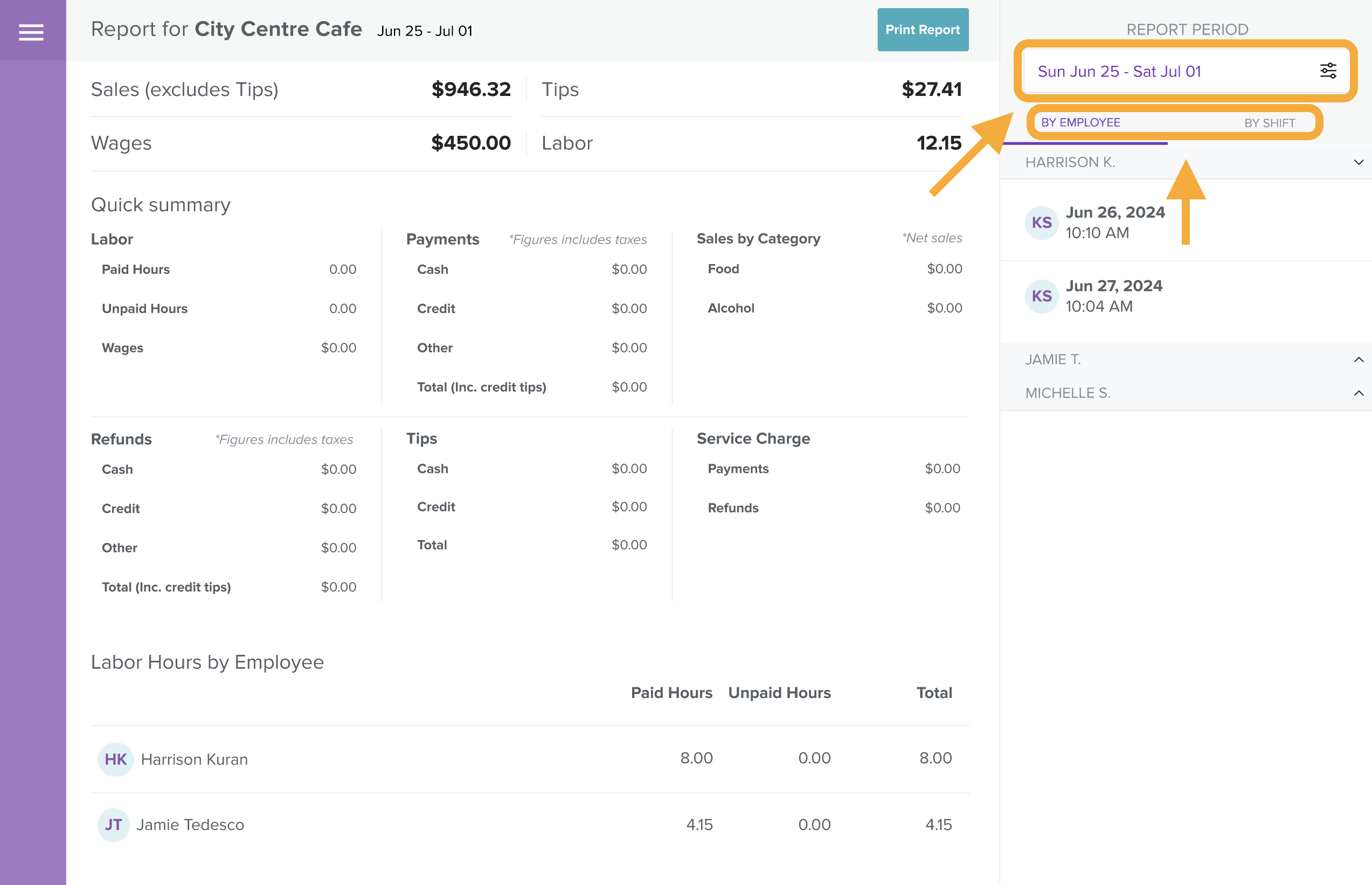 Time Clock by Homebase App on Clover