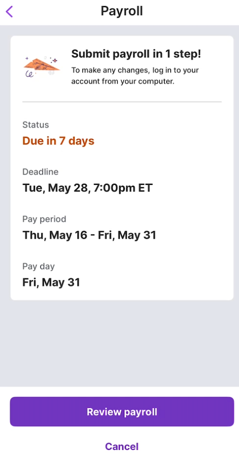 How to Payroll on the Mobile App