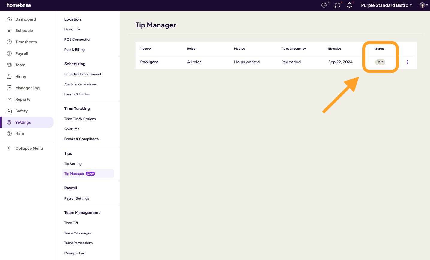Tip Pooling - Setting Up a Tip Policy