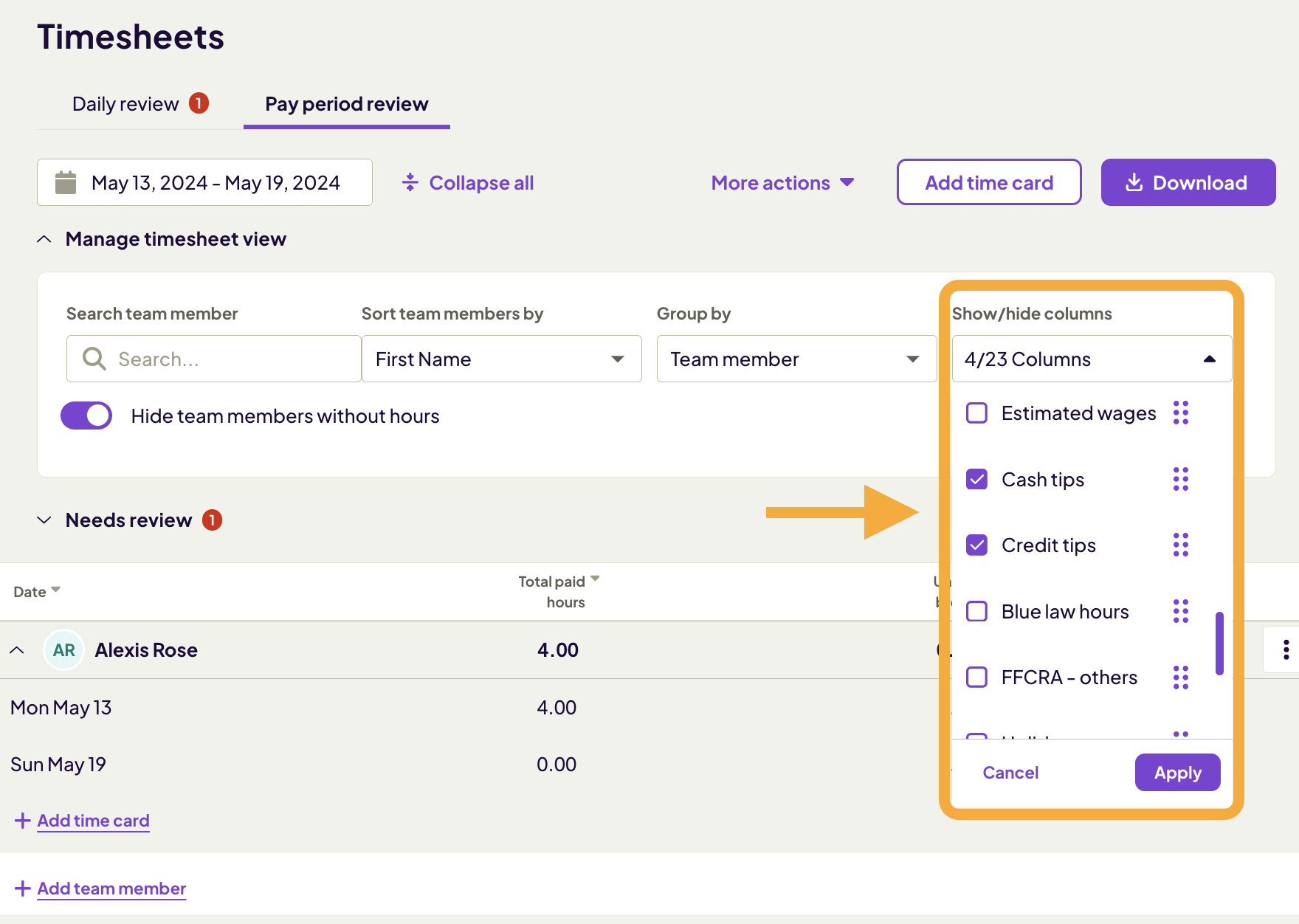 How to Track Cash & Credit Tips