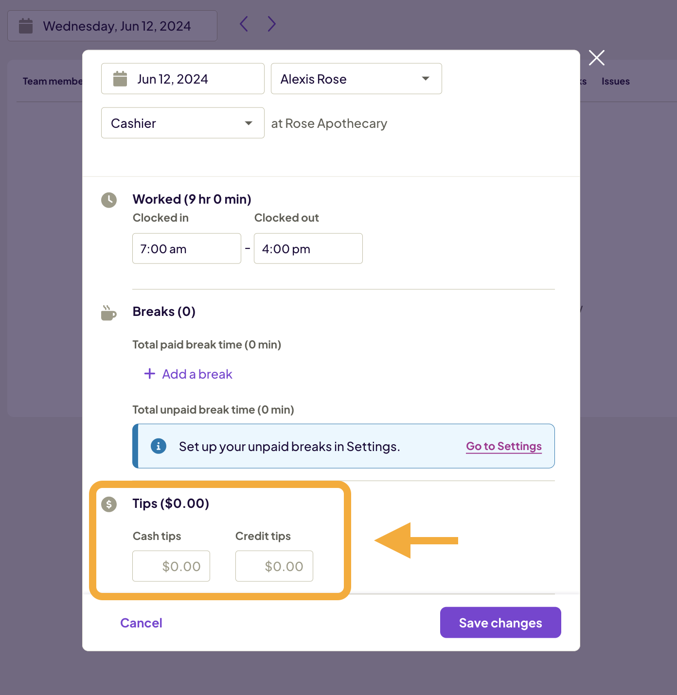 How to Track Cash & Credit Tips