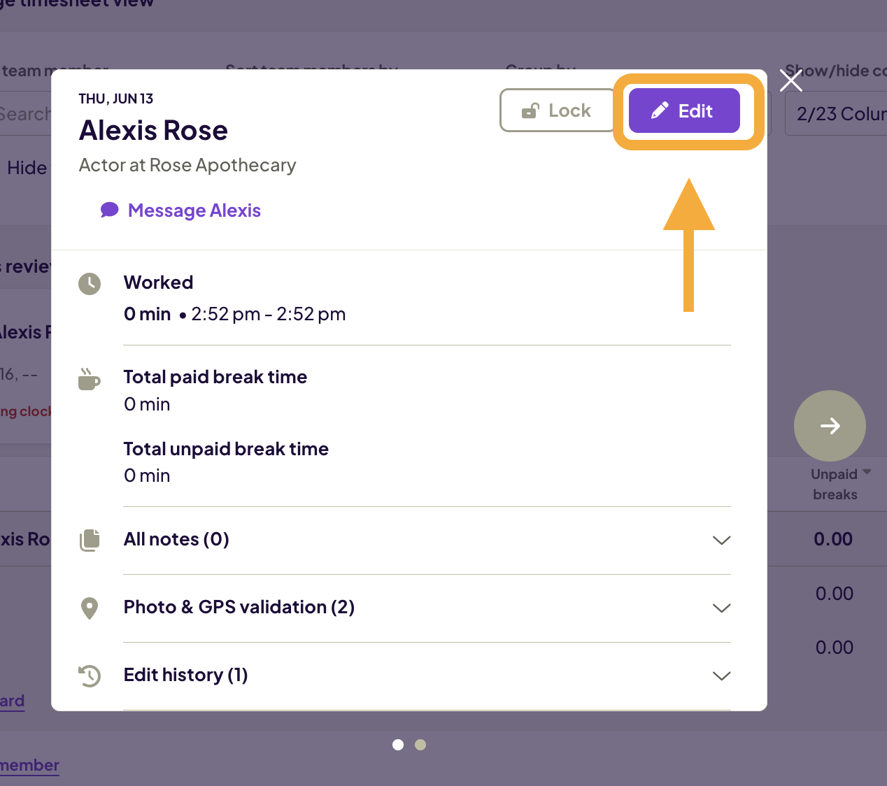 Adding & Editing Time Cards