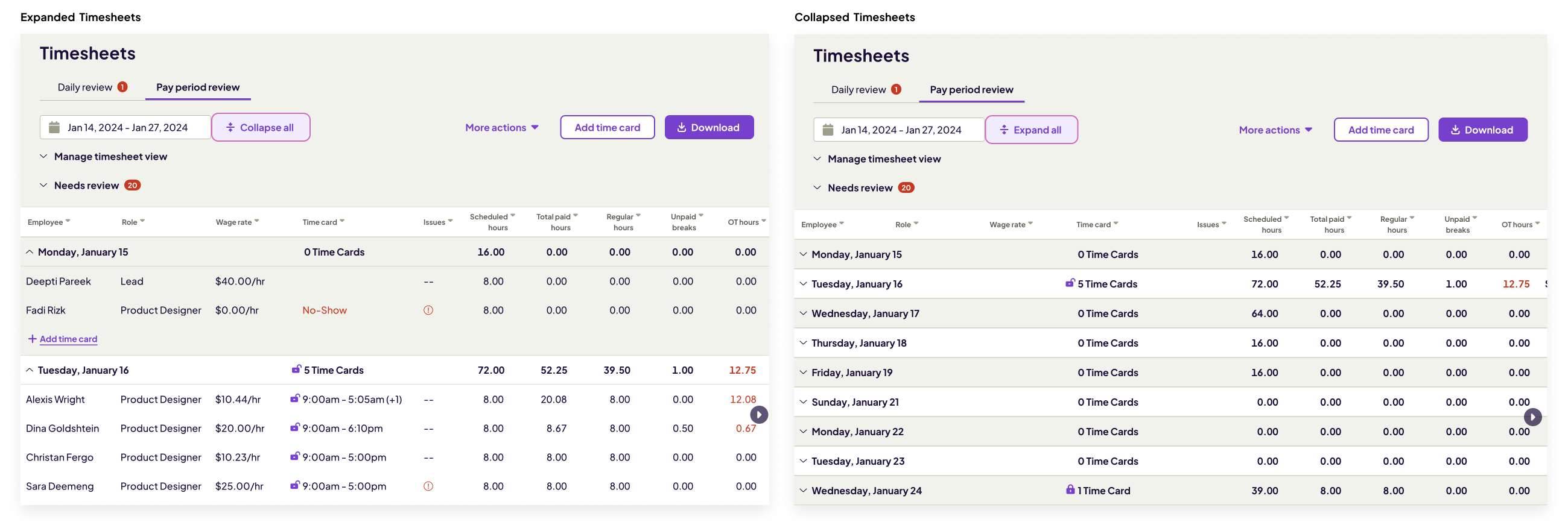 Get to Know Timesheets
