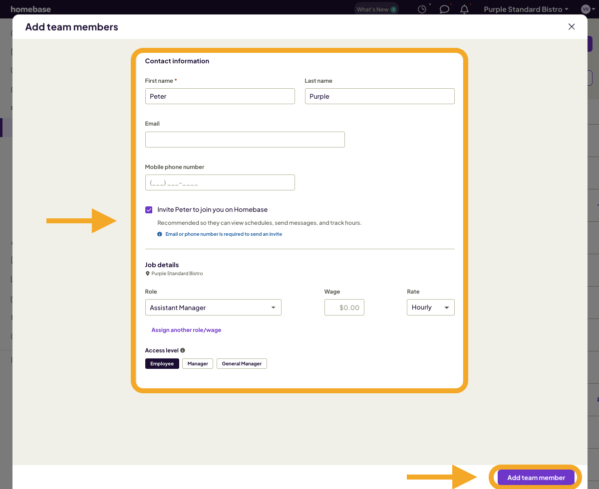 How to Add Your Team to Homebase