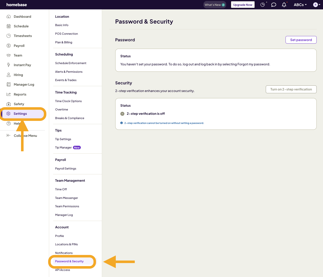 Setting Up 2-Step Verification