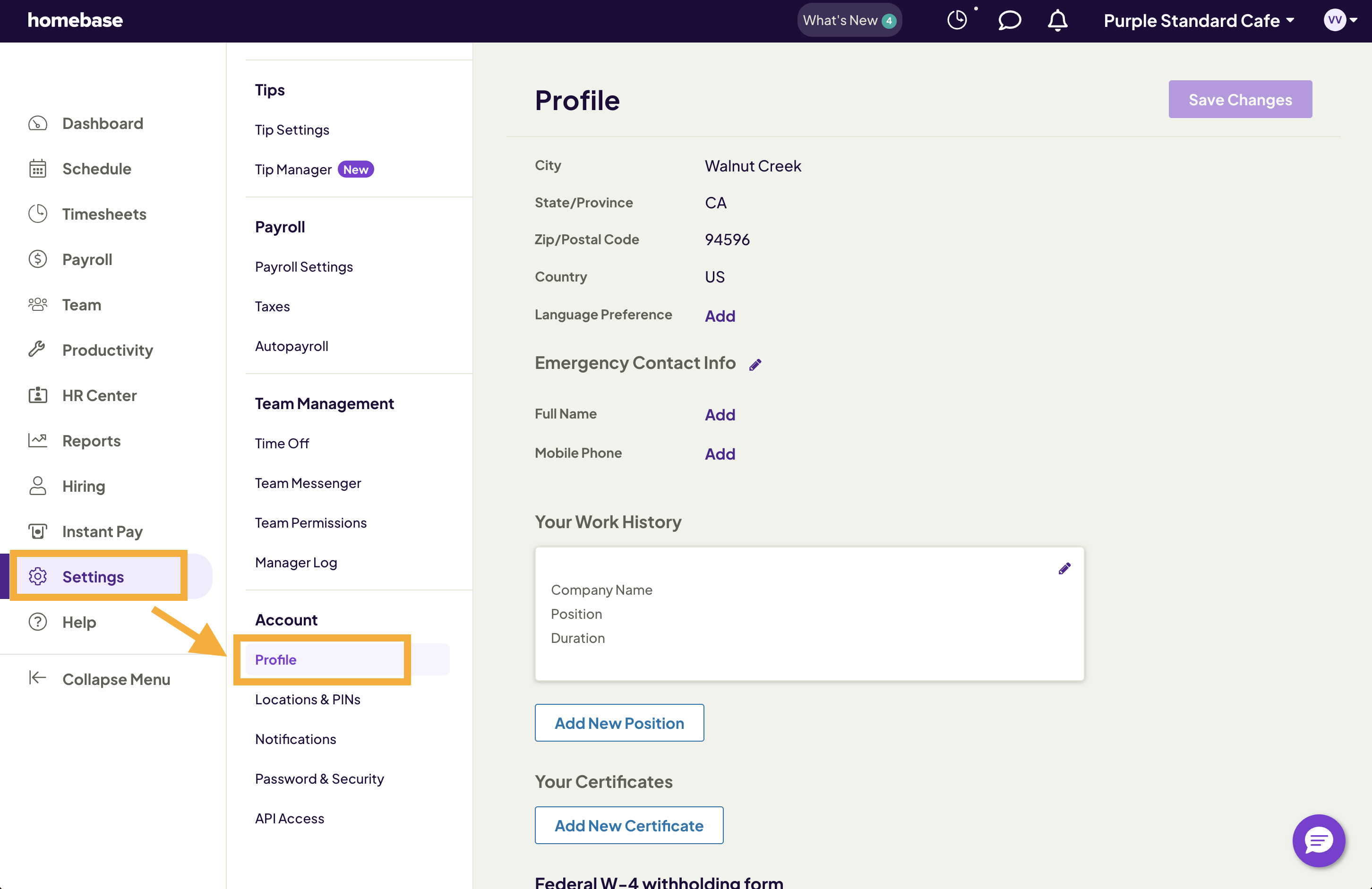 Editing Your Profile Info