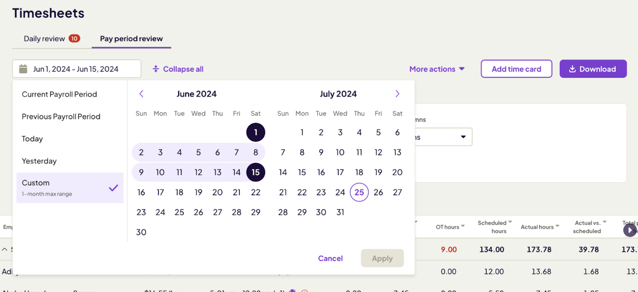 Step 5: Get to Know Timesheets