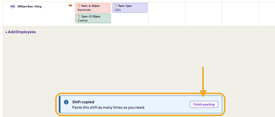 Step 3: Adding & Editing Shifts in the Schedule