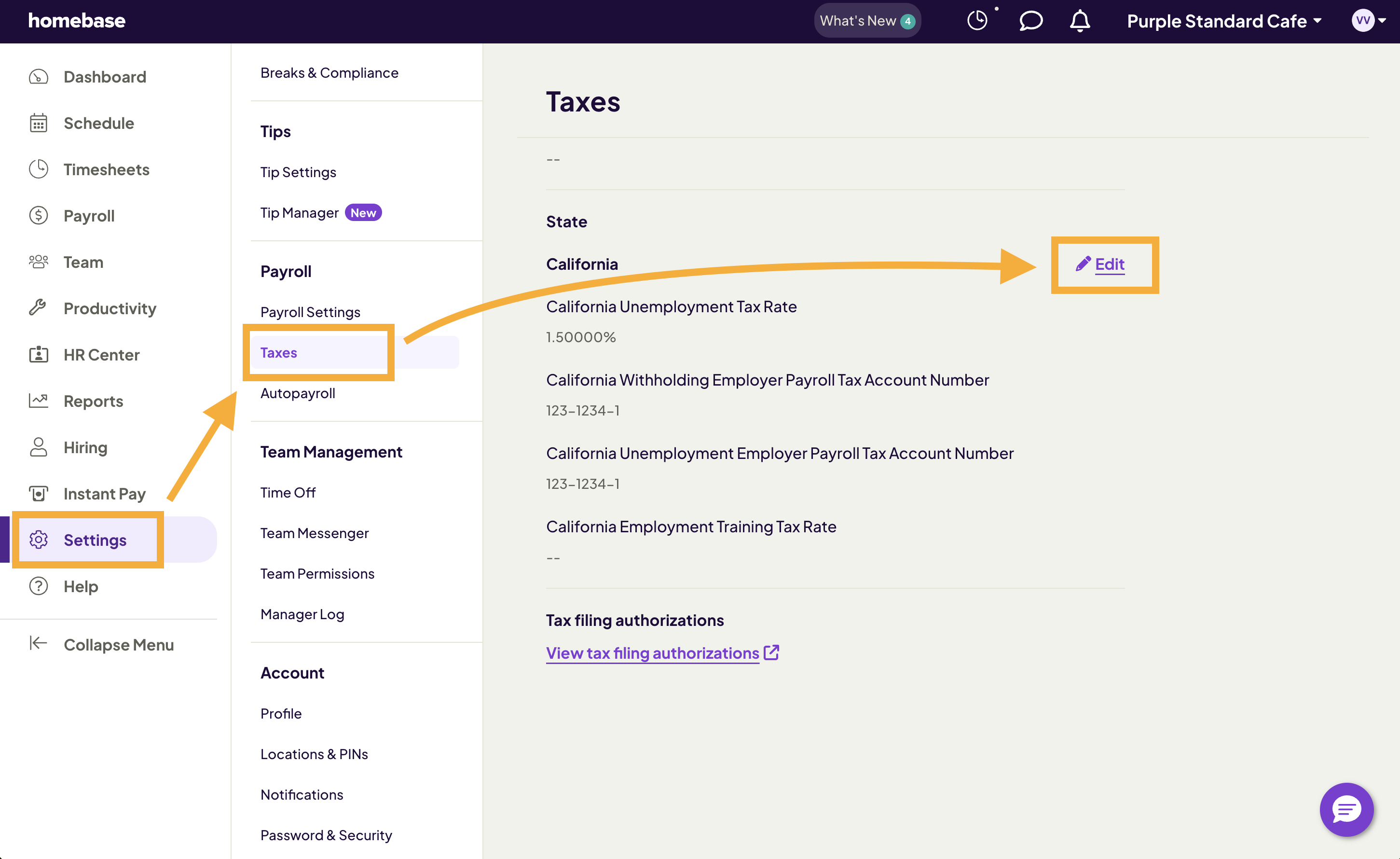 Updating Tax Information