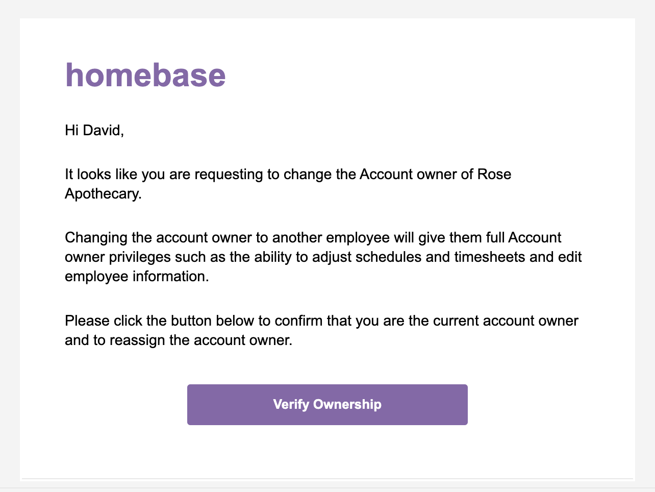 How to Change Account Ownership