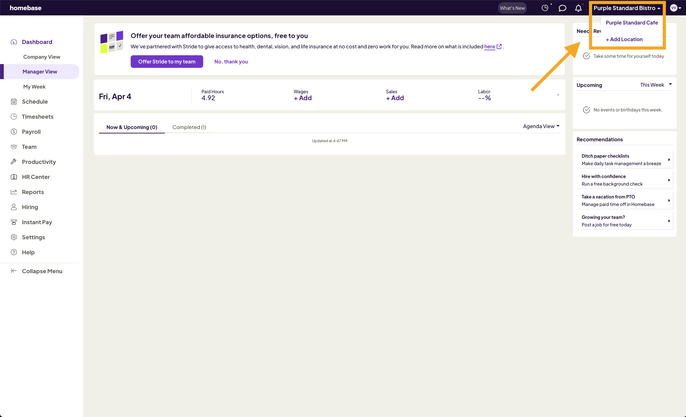How to Add a New Location