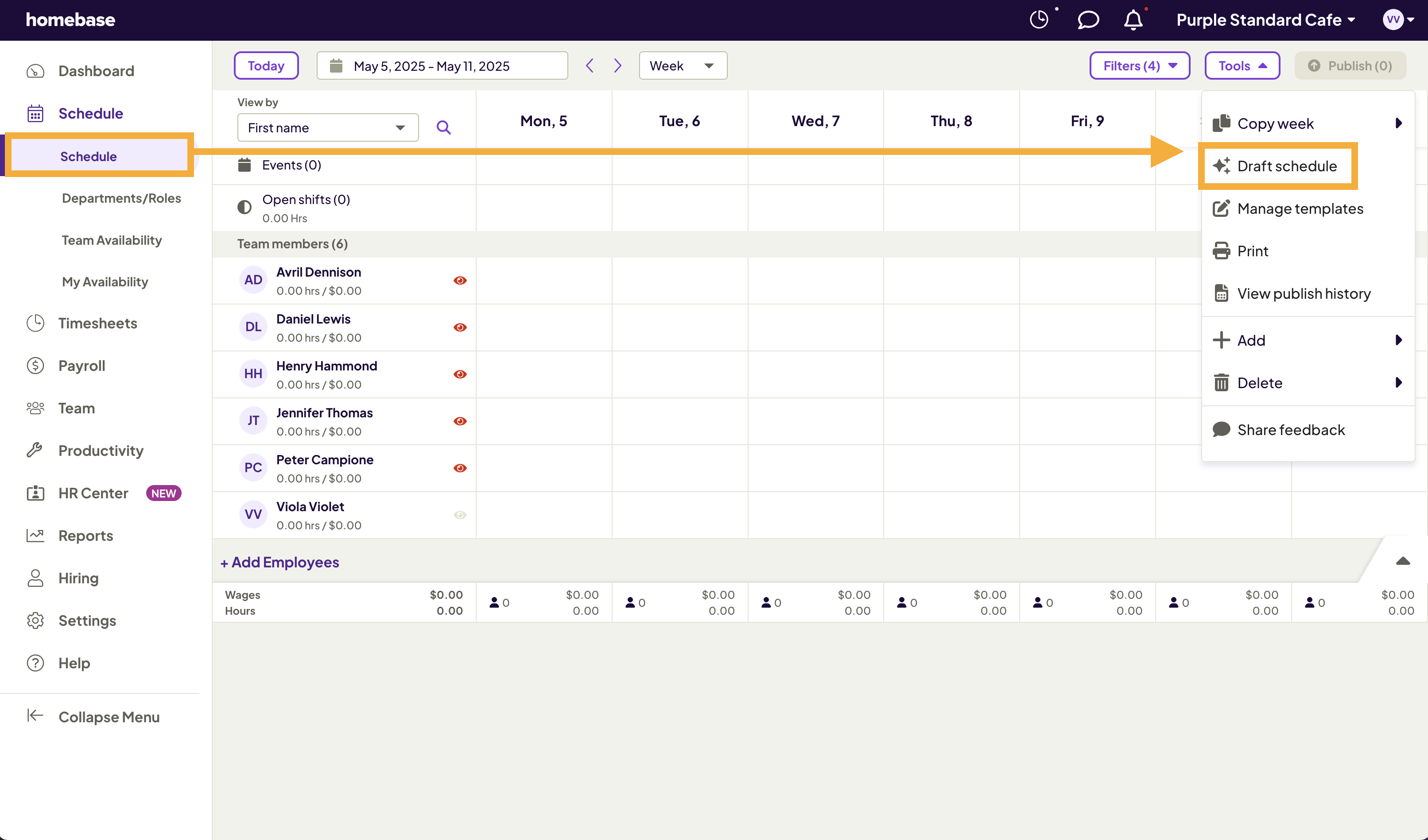 How to Automatically Create a Schedule