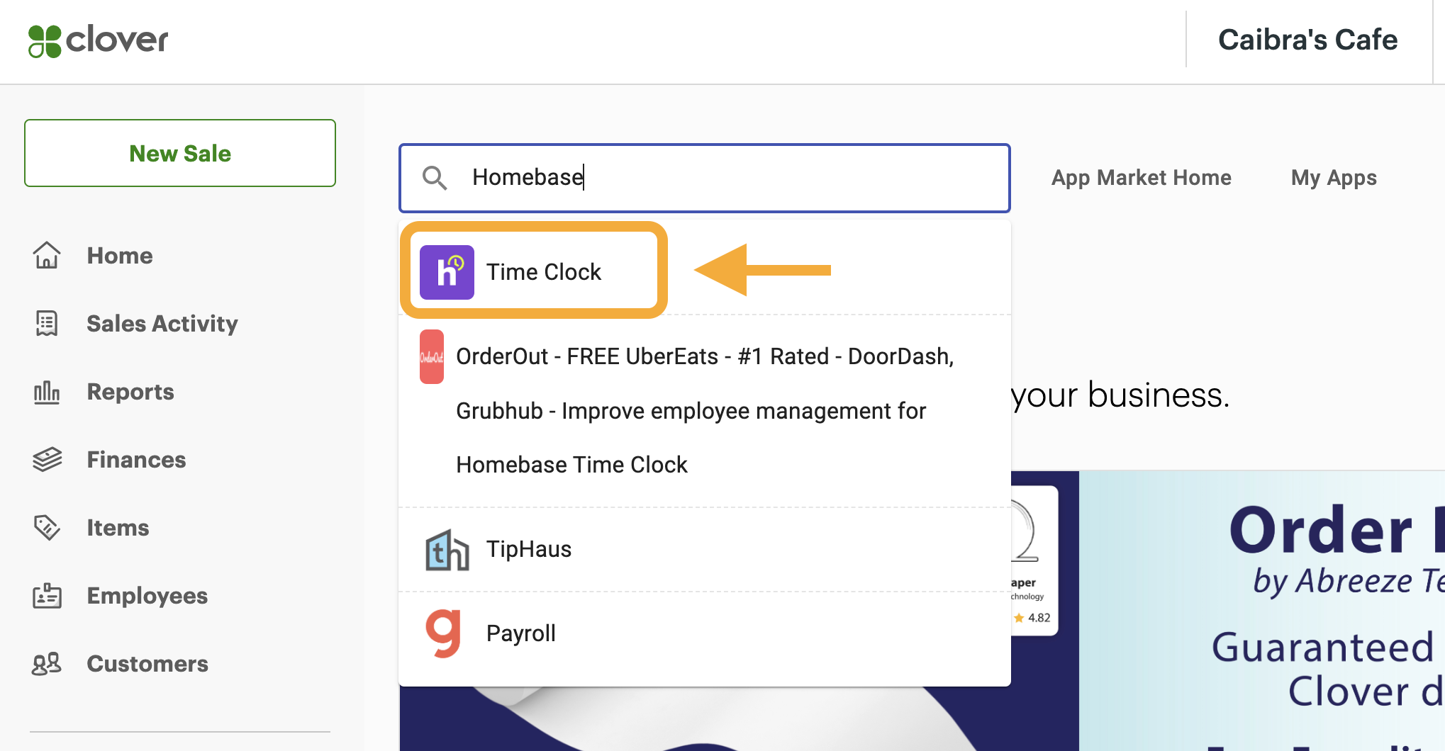 How to Set Up Clover with Homebase