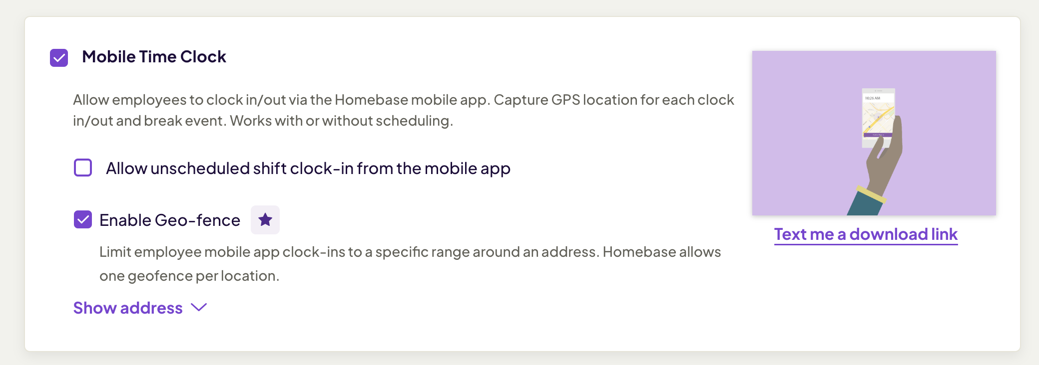 How to Set Up the Mobile Time Clock