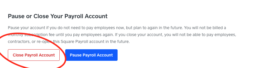 Square Payroll Termination Process