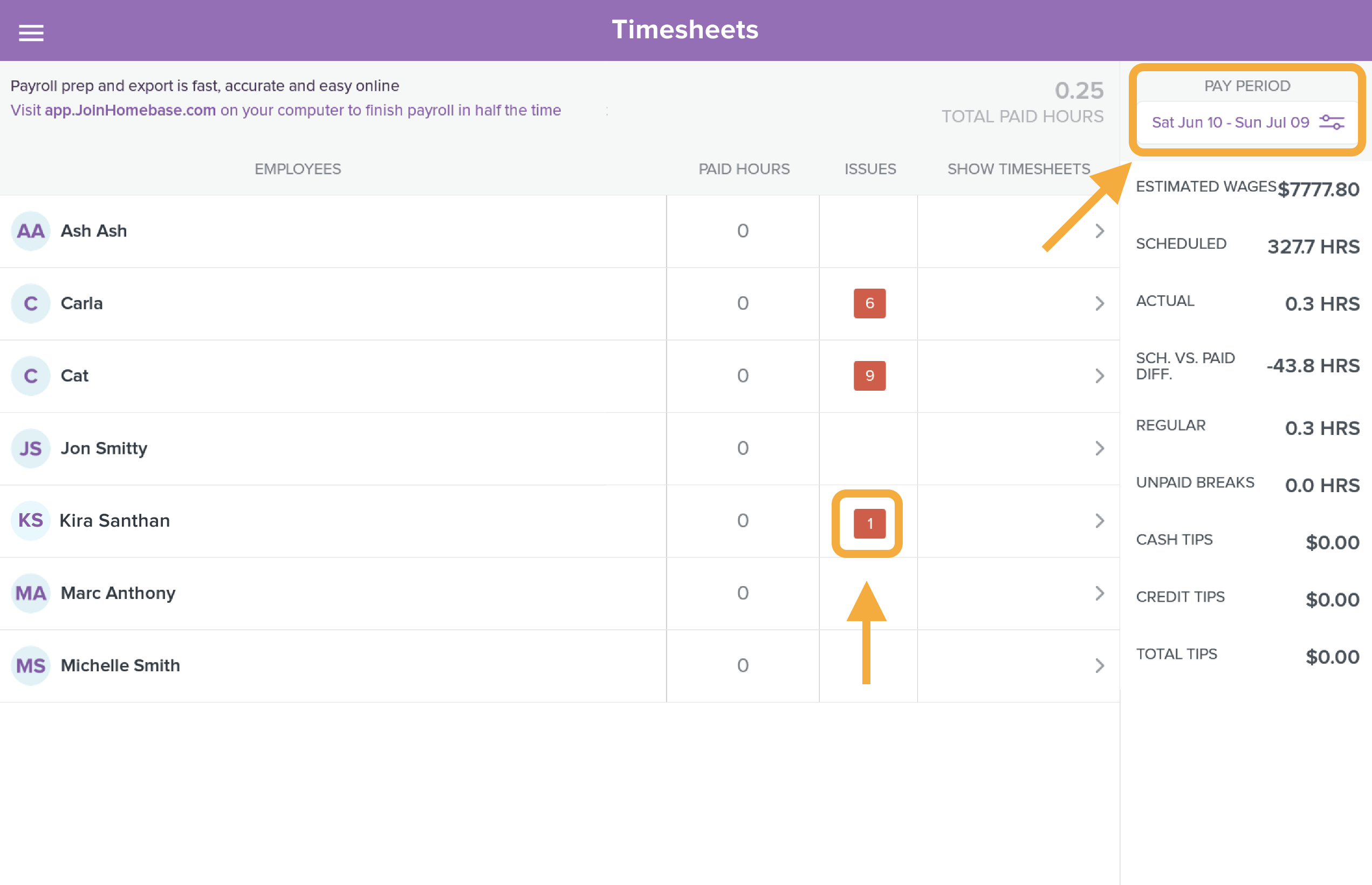 Time Clock by Homebase App on Clover