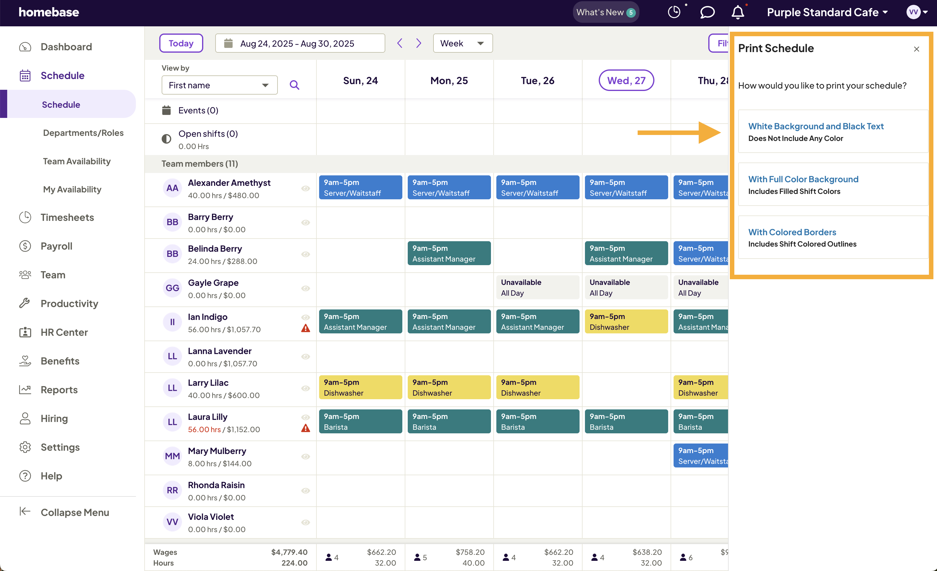 How to Print Your Schedule