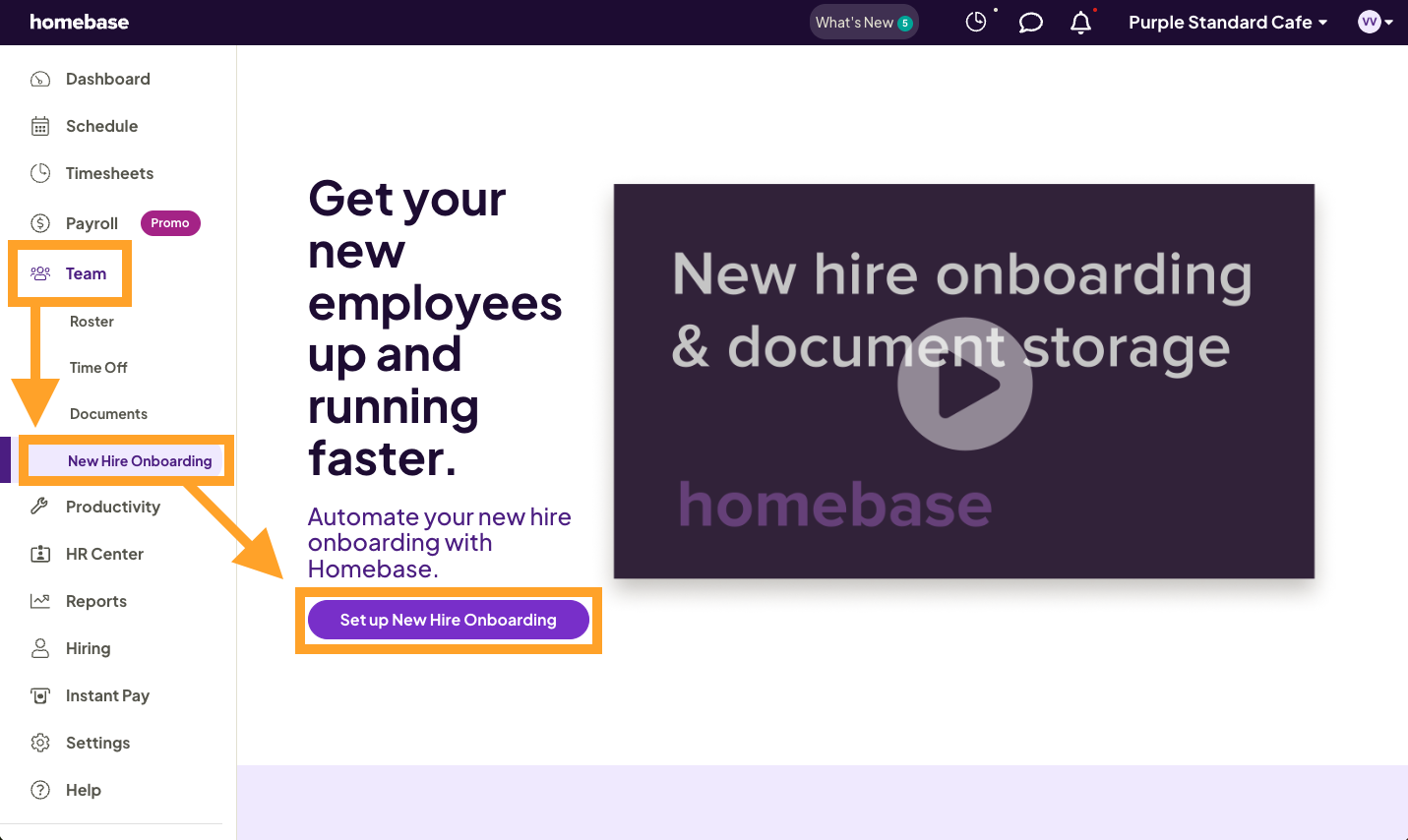 New Hire Onboarding & Document Storage