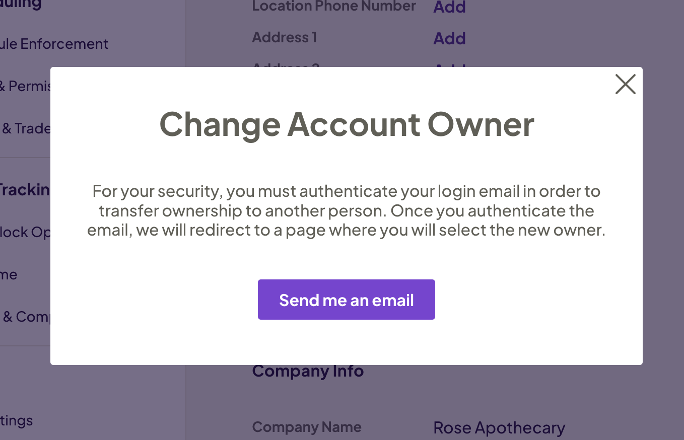 How to Change Account Ownership